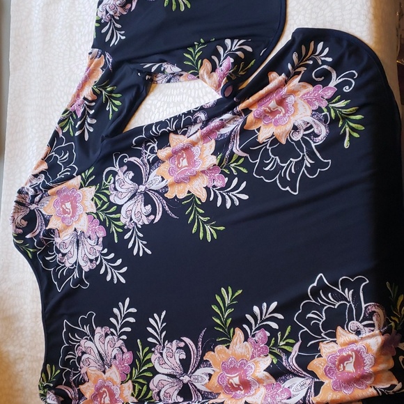 Coco Bianco | Tops | Coco Bianco Navy Blue Flowy Blouse Size Xl | Poshmark